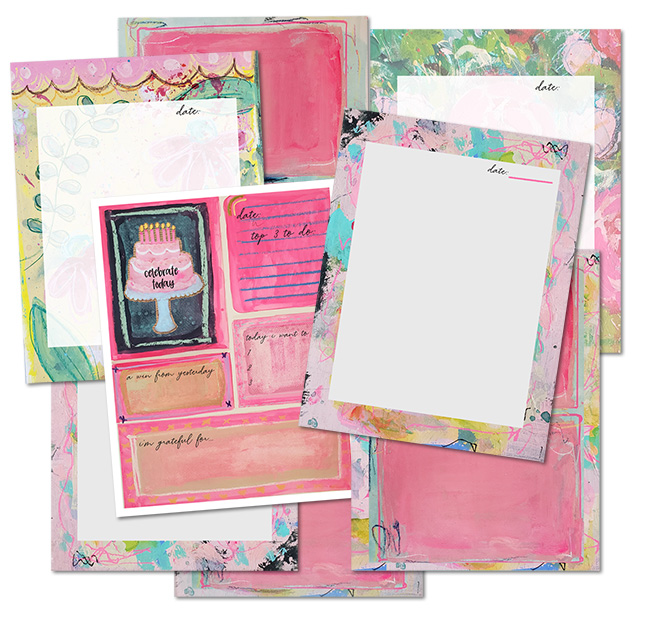 Creating Digital Journal Pages - Pink Lemonade Company