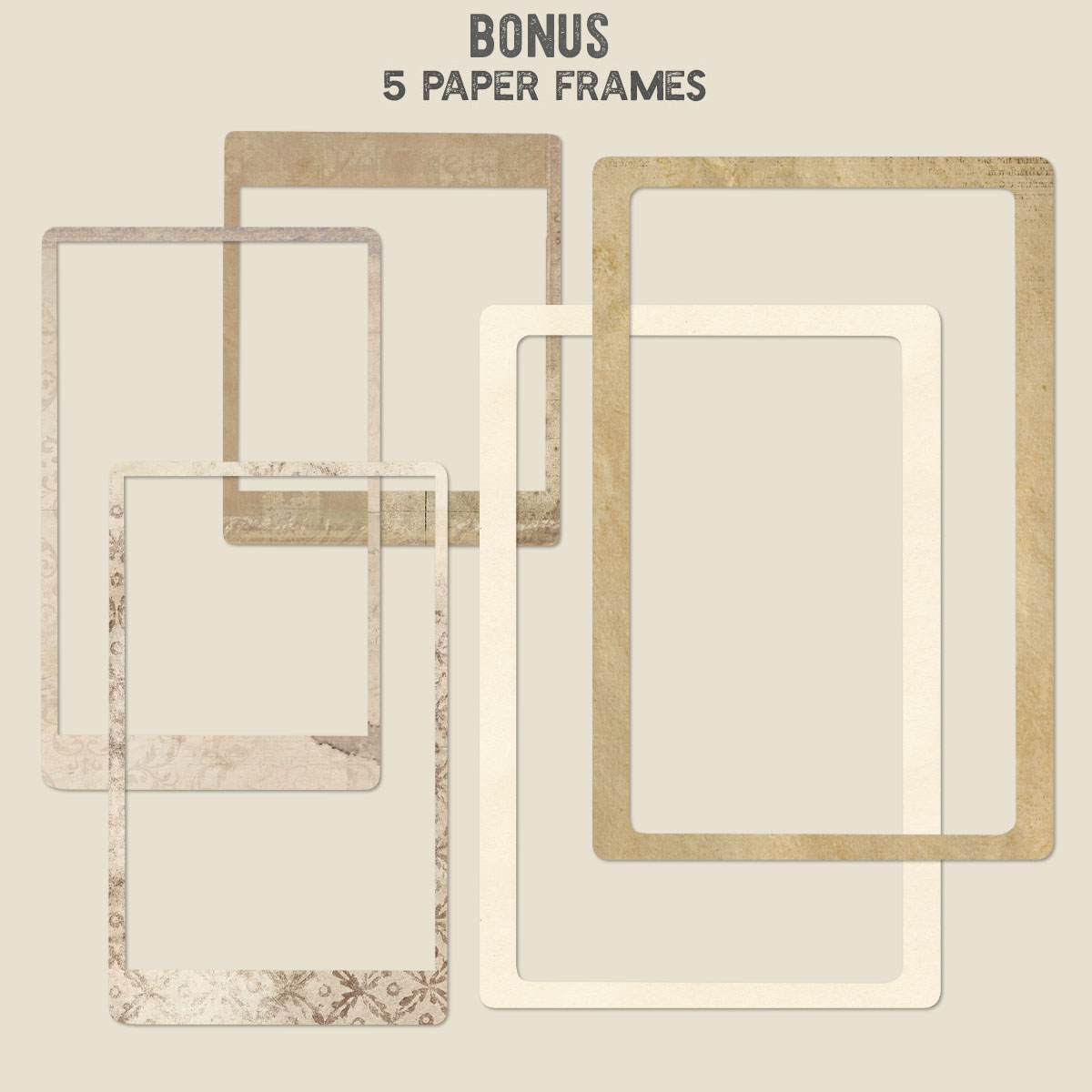 bonus paper frames - Pink Lemonade Company