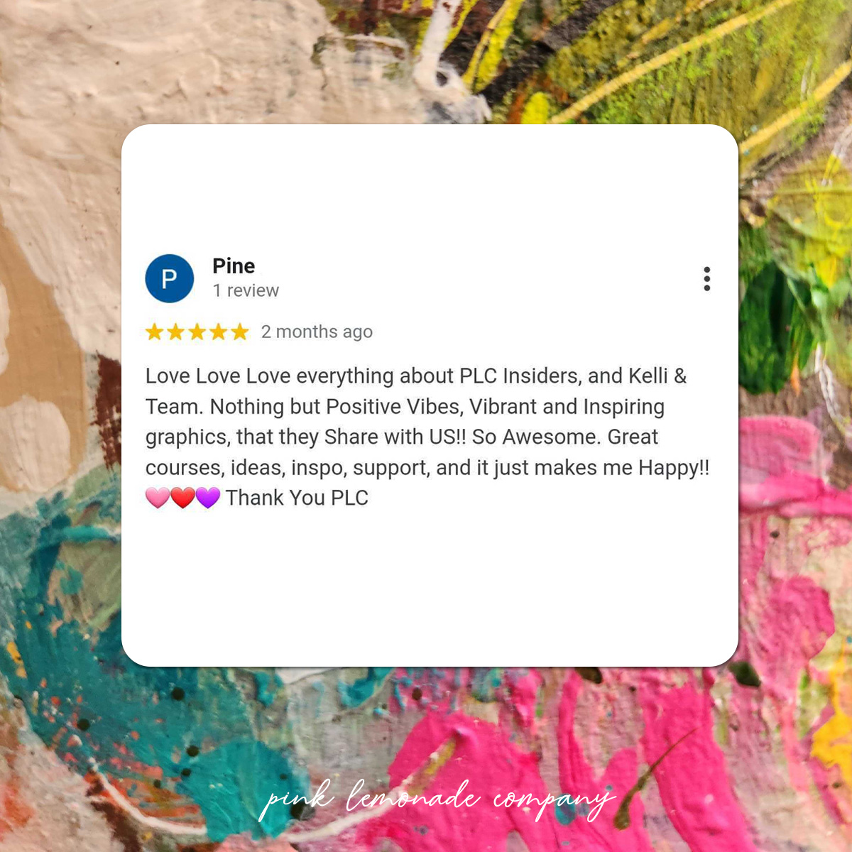 pine review - Pink Lemonade Company