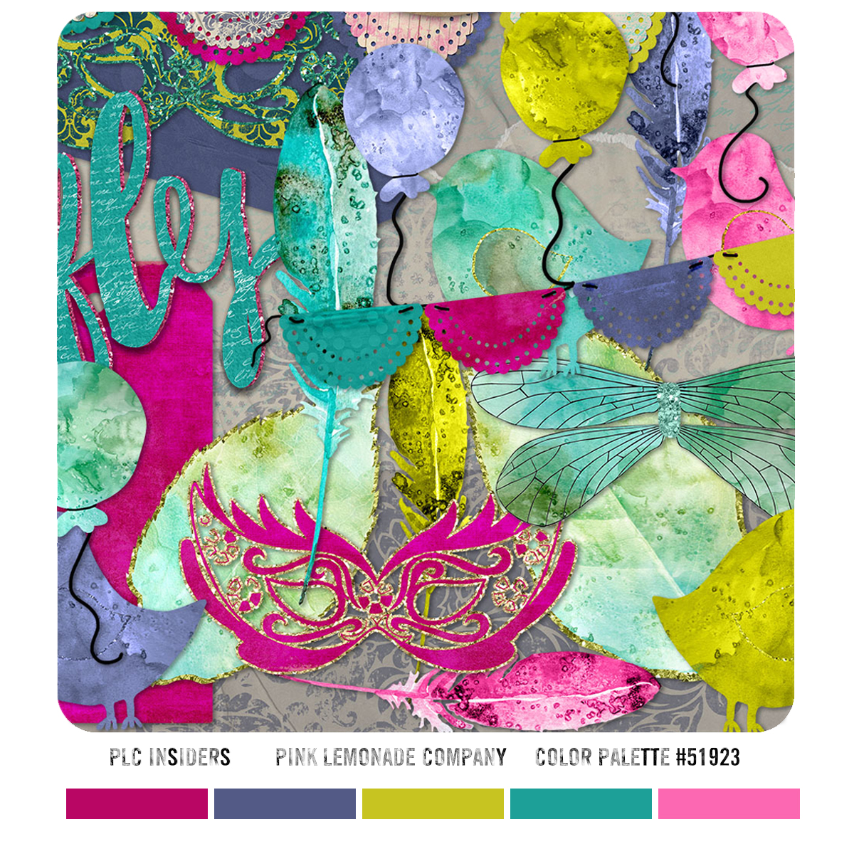 feb color palette 2023 - Pink Lemonade Company